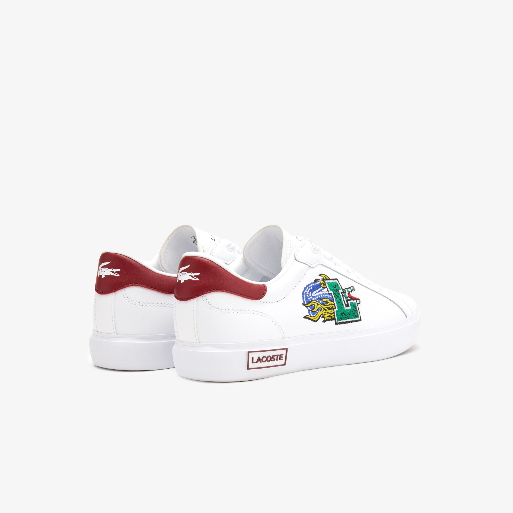 여성 라코스테 파워코트 가죽 스니커즈 라코스테 논스톱 New 2022 Lacoste