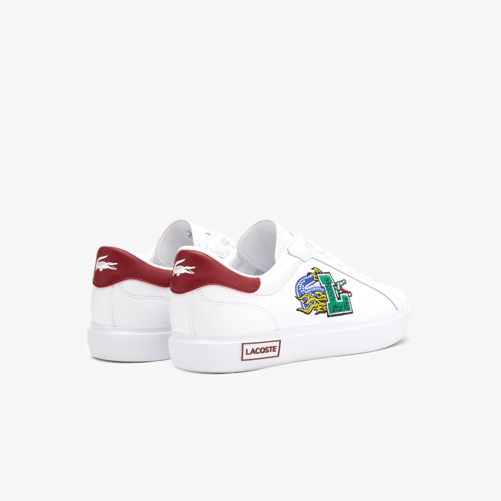 여성 라코스테 파워코트 가죽 스니커즈 라코스테 논스톱 New 2022 Lacoste