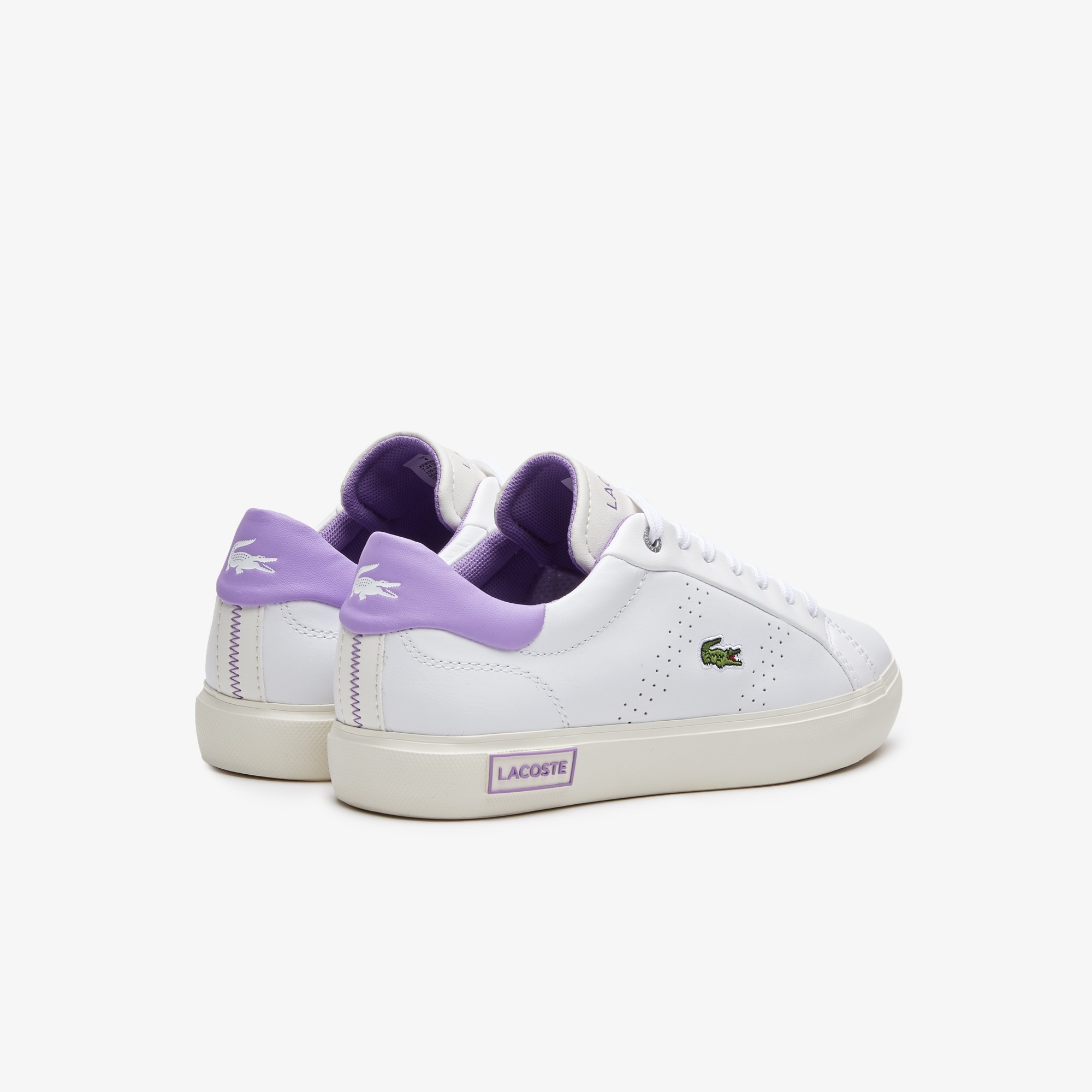 여성 라코스테 파워코트 20 가죽 스니커즈 라코스테 논스톱 New 2022 Lacoste
