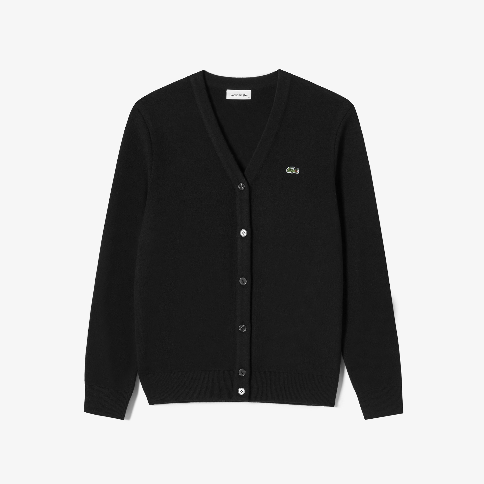 여성 베이직 브이넥 가디건 라코스테 신상품 New 2023 Lacoste