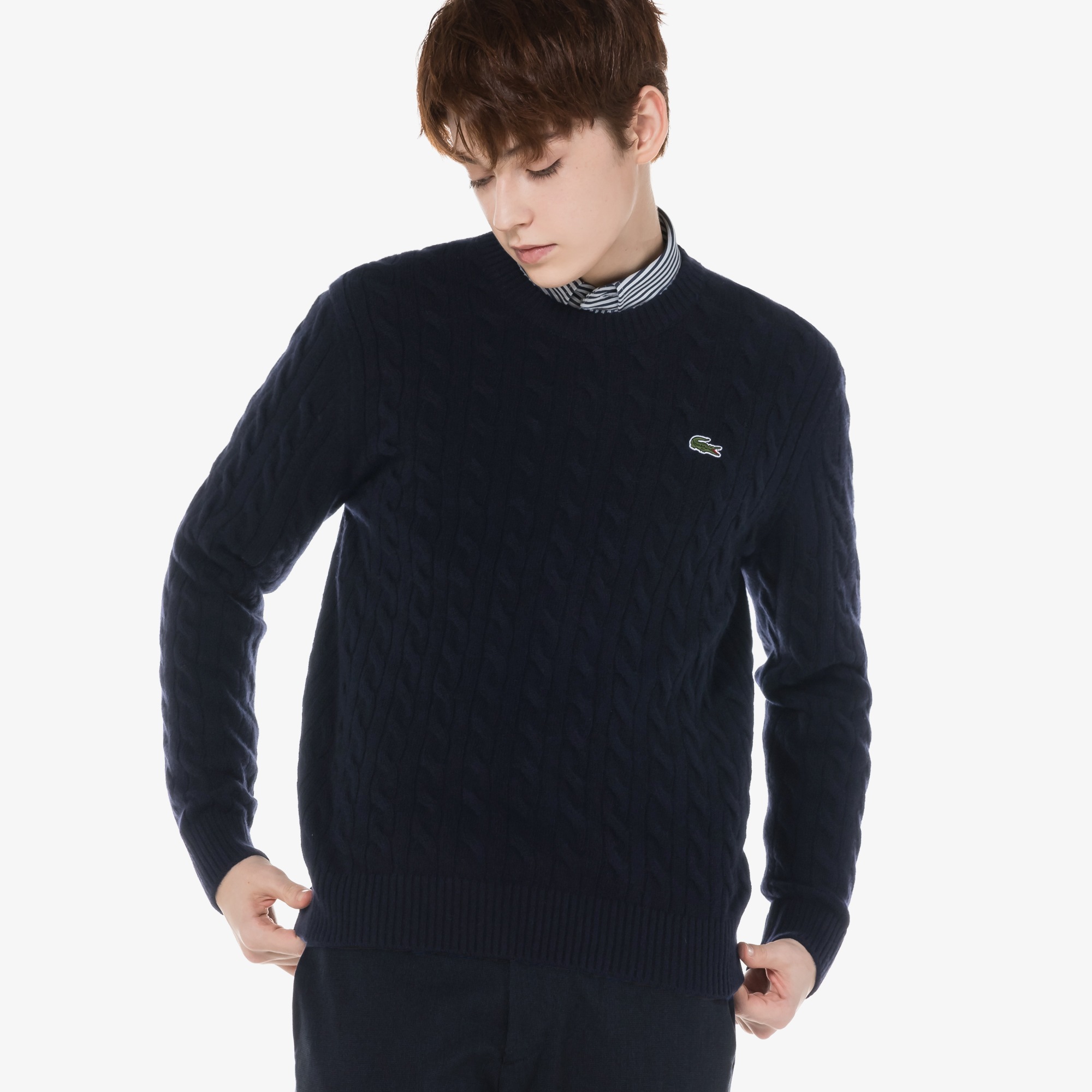 남성 케이블 풀오버 라코스테 신상품 New 2023 Lacoste